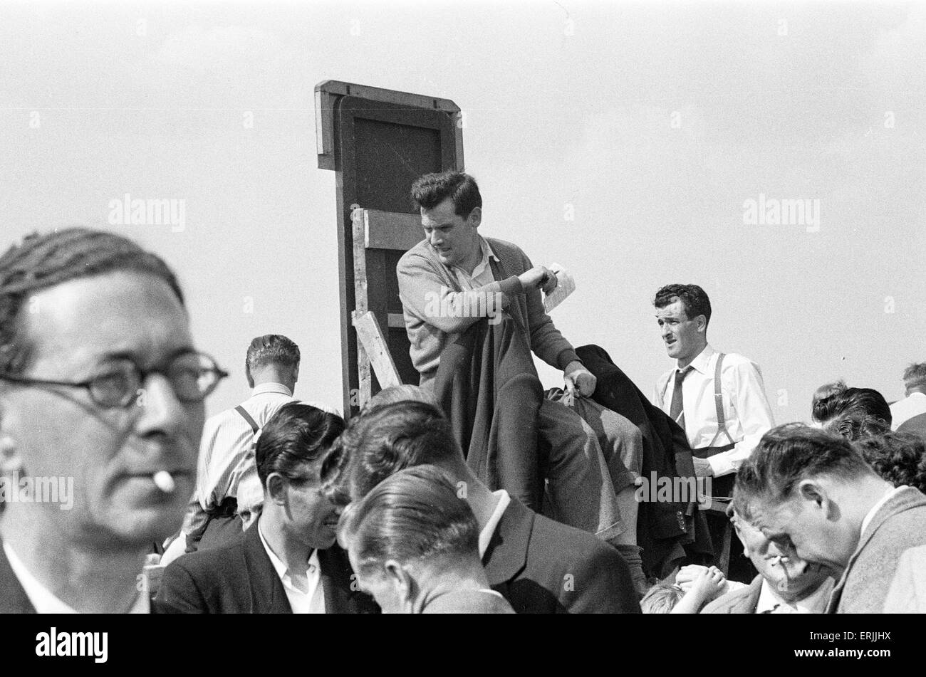 Albert Dimes, pictured at stand of William Barnet, Brighton Racecourse ...