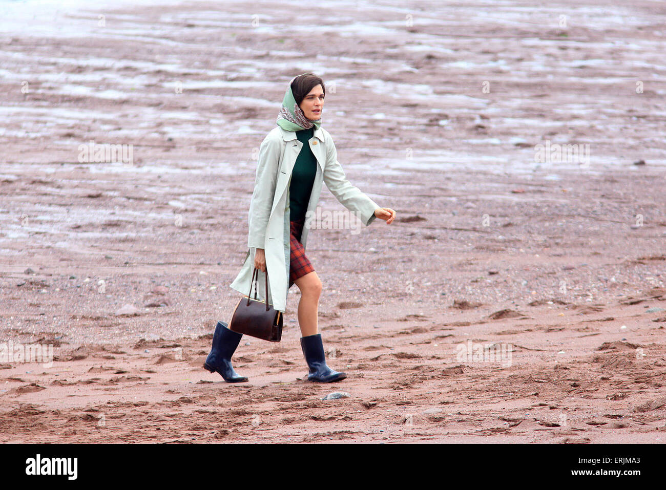 Teignmouth, Devon, UK. 3rd June, 2015. Actress Rachel Weisz is pictured ...