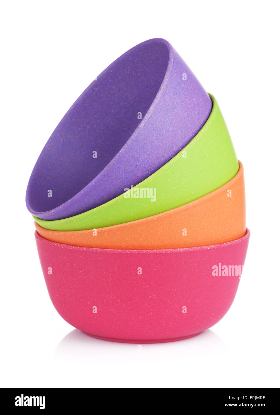 Colorful bowls. Isolated on white background Stock Photo - Alamy