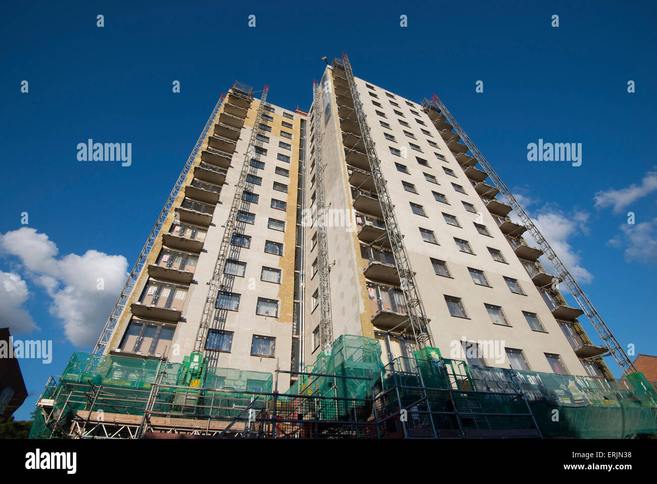 Manvers Court high rise flats in Sneinton, Nottingham Nottinghamshire ...