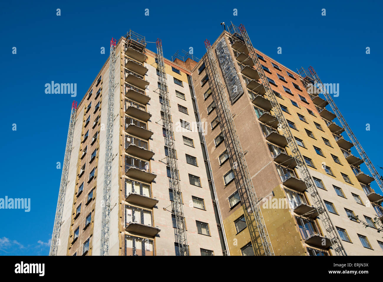 Kingston Court high rise flats in Sneinton, Nottingham Nottinghamshire ...