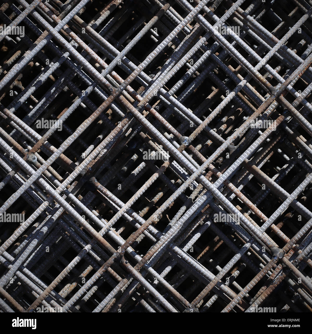 Stack of rebar grids at the construction site Stock Photo - Alamy