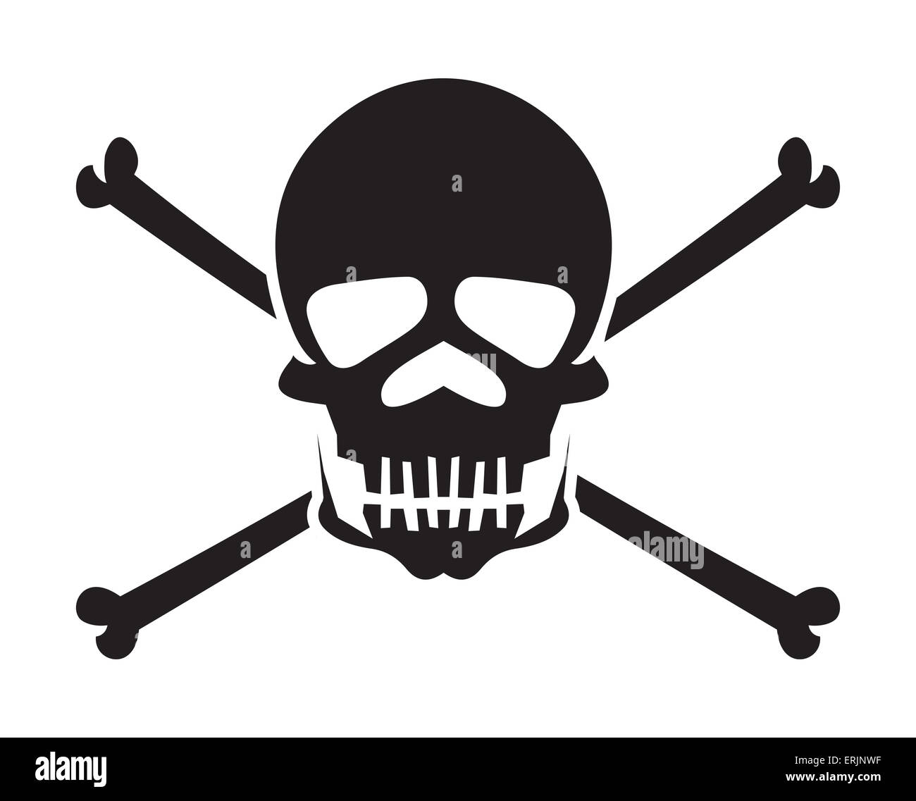 Vector illustration of the skull Stock Photo - Alamy