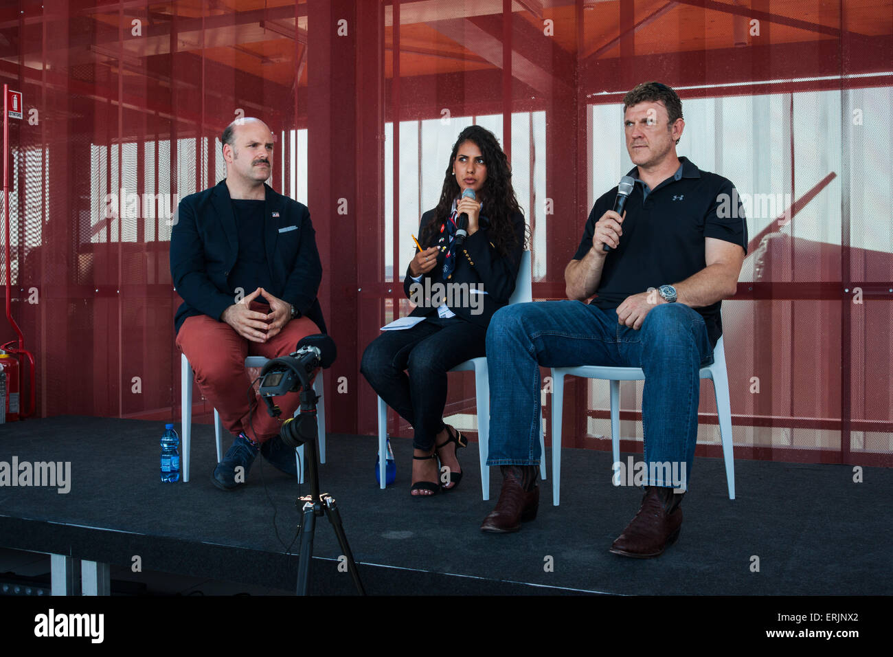 Milan, Italy. 3rd june, 2015. Third-generation pit master Wayne Mueller ...