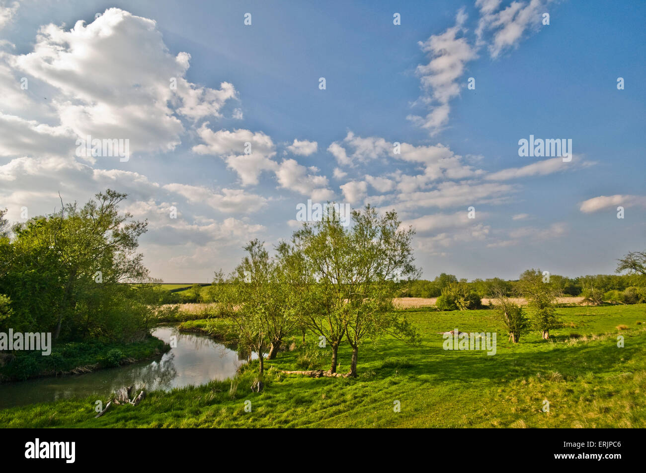 A classic view of the River Windrush in Oxfordshire Stock Photo - Alamy