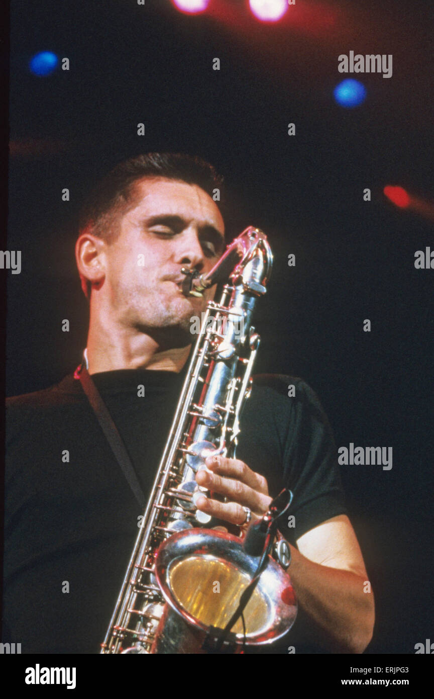 CURTIS STIGERS US jazz musician in 1995. Photo Hanne Jordan Stock Photo ...
