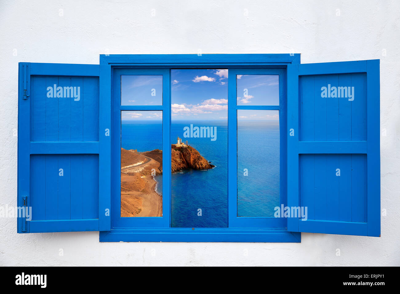 View from lighthouse window hi-res stock photography and images - Alamy