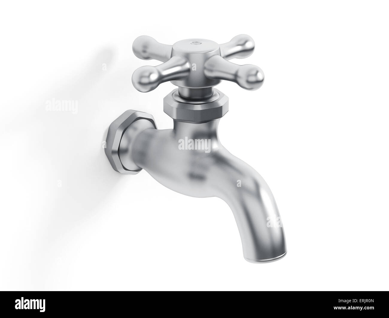 Water tap isolated on white background Stock Photo - Alamy