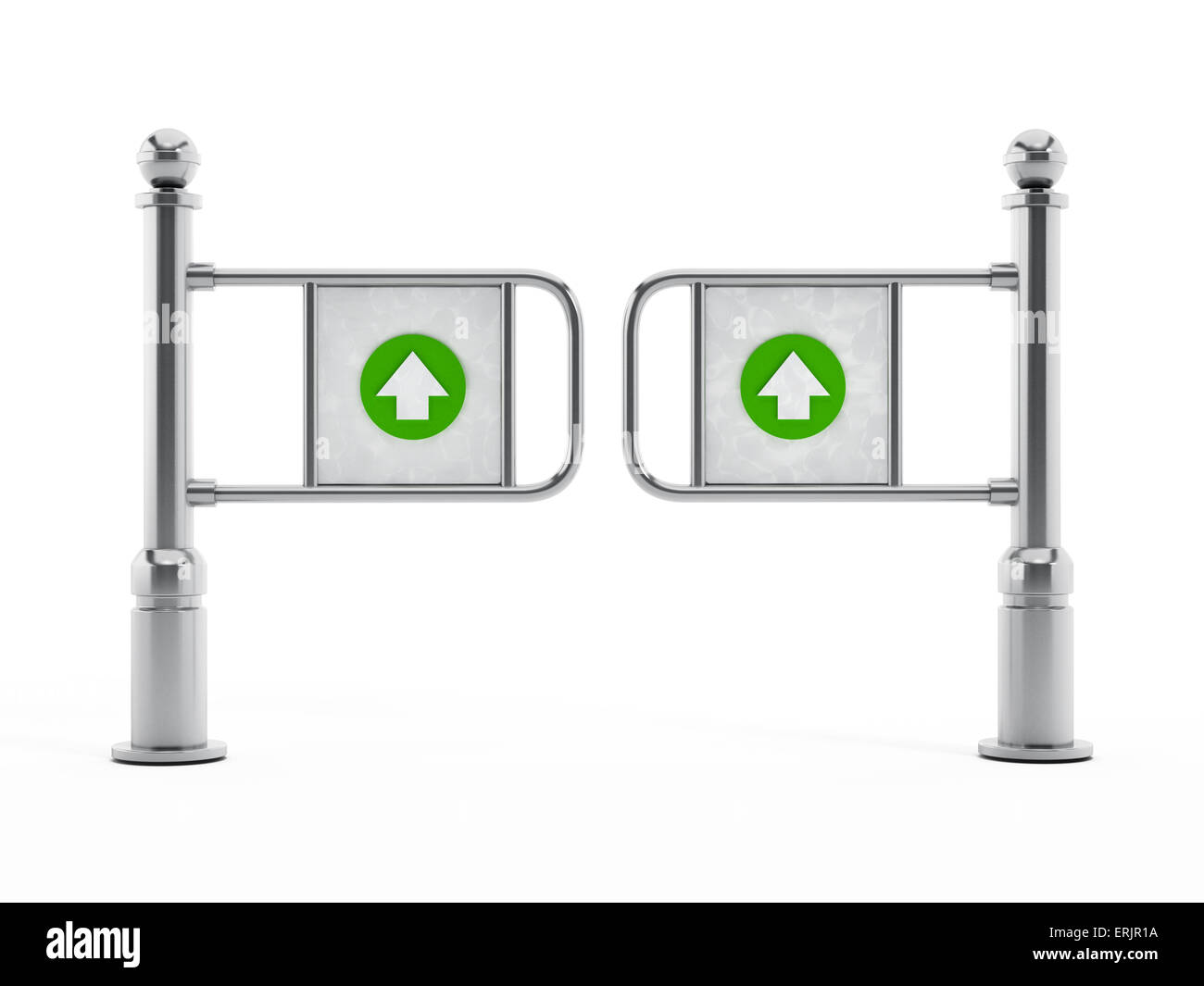 Subway gate isolated on white background Stock Photo - Alamy