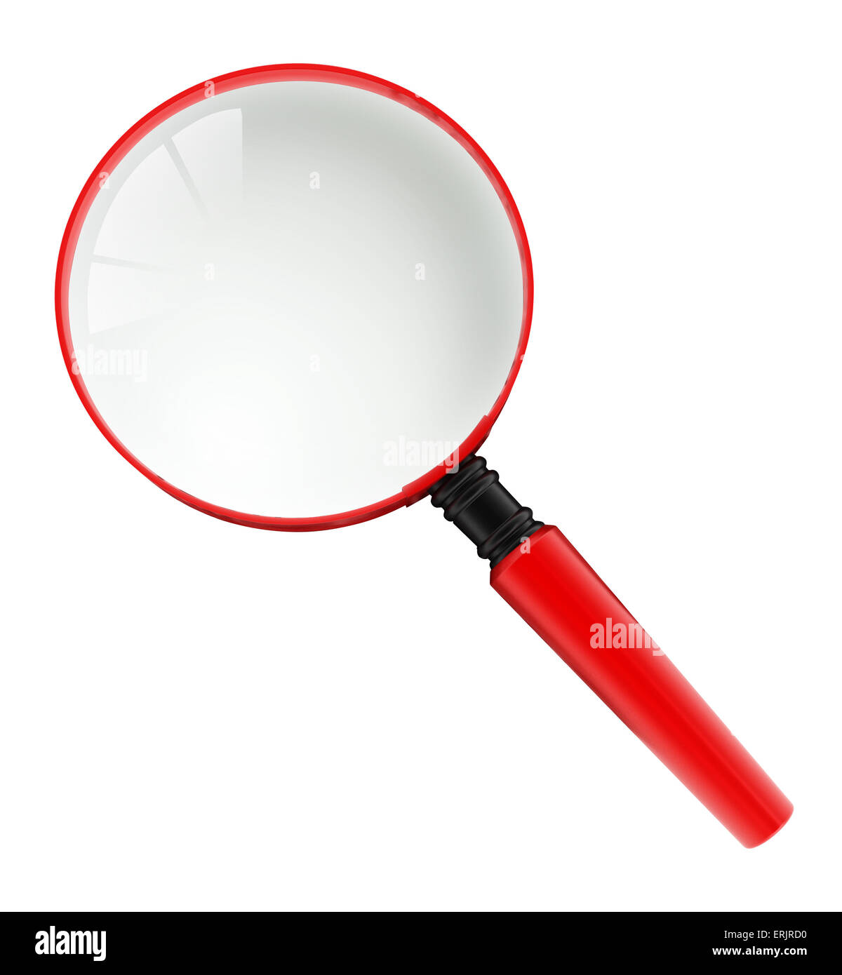 Magnifying glass isolated on white background Stock Photo - Alamy