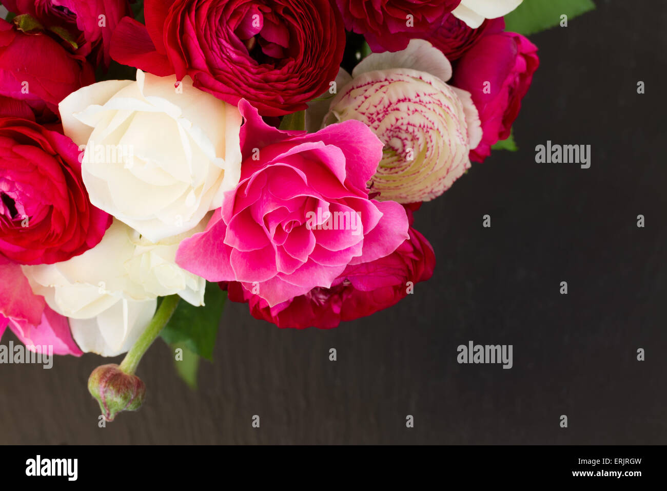 bunch of pink ranunculus flowers Stock Photo - Alamy