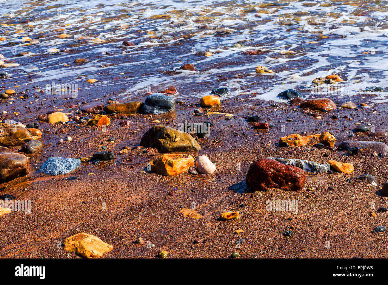 Pebbles on a Beach in Dawlish, South Devon, England, UK Stock Photo - Alamy