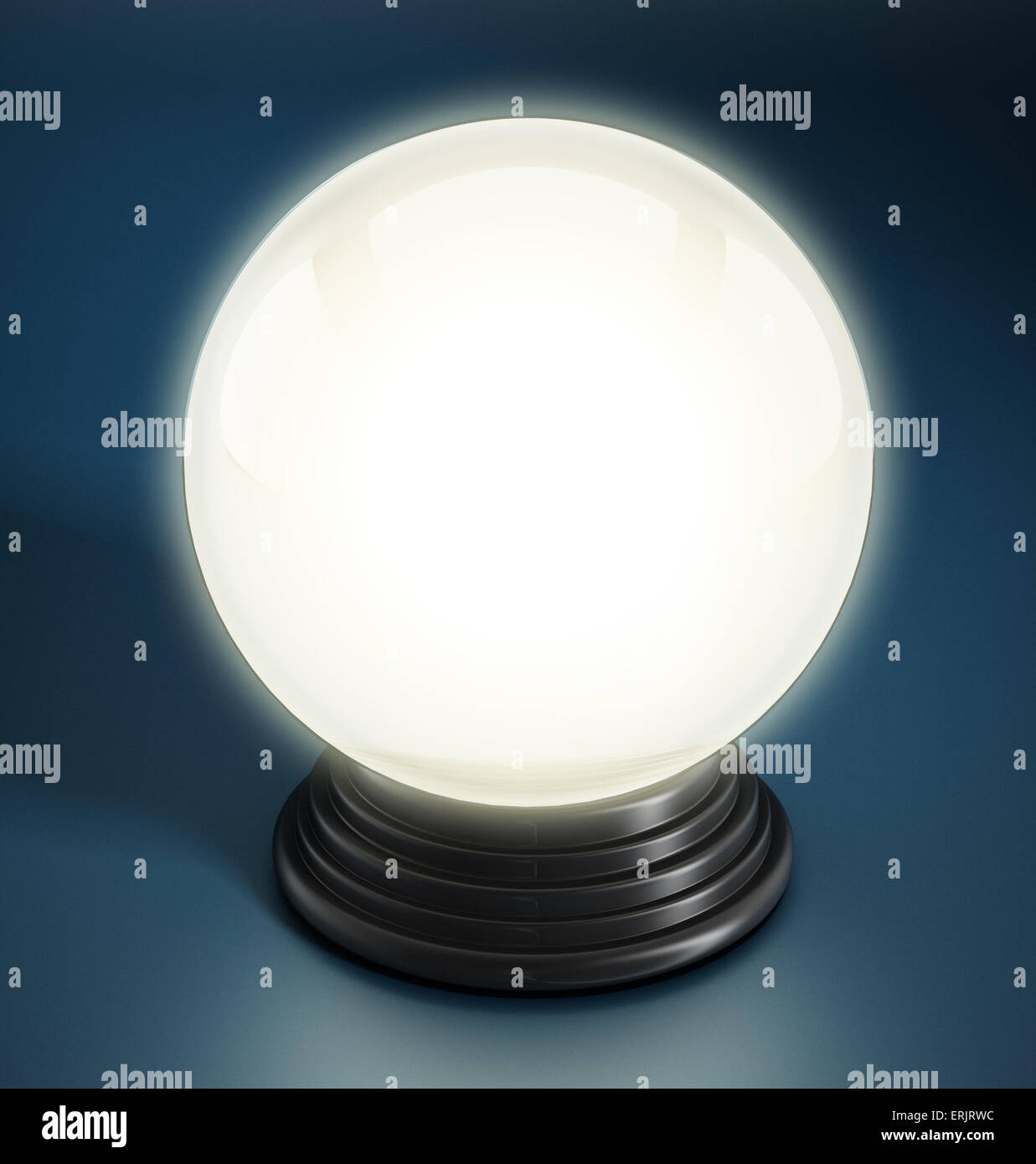Crystal ball isolated on white background Stock Photo - Alamy