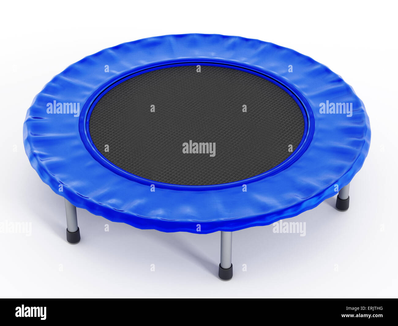 Trampoline isolated on white background Stock Photo - Alamy