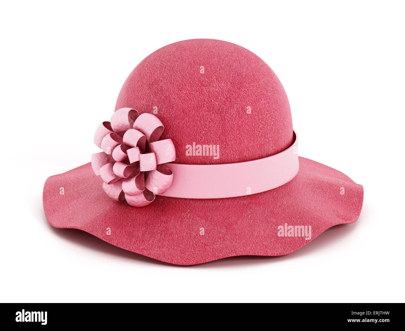 Women 's hat isolated on white background Stock Photo - Alamy