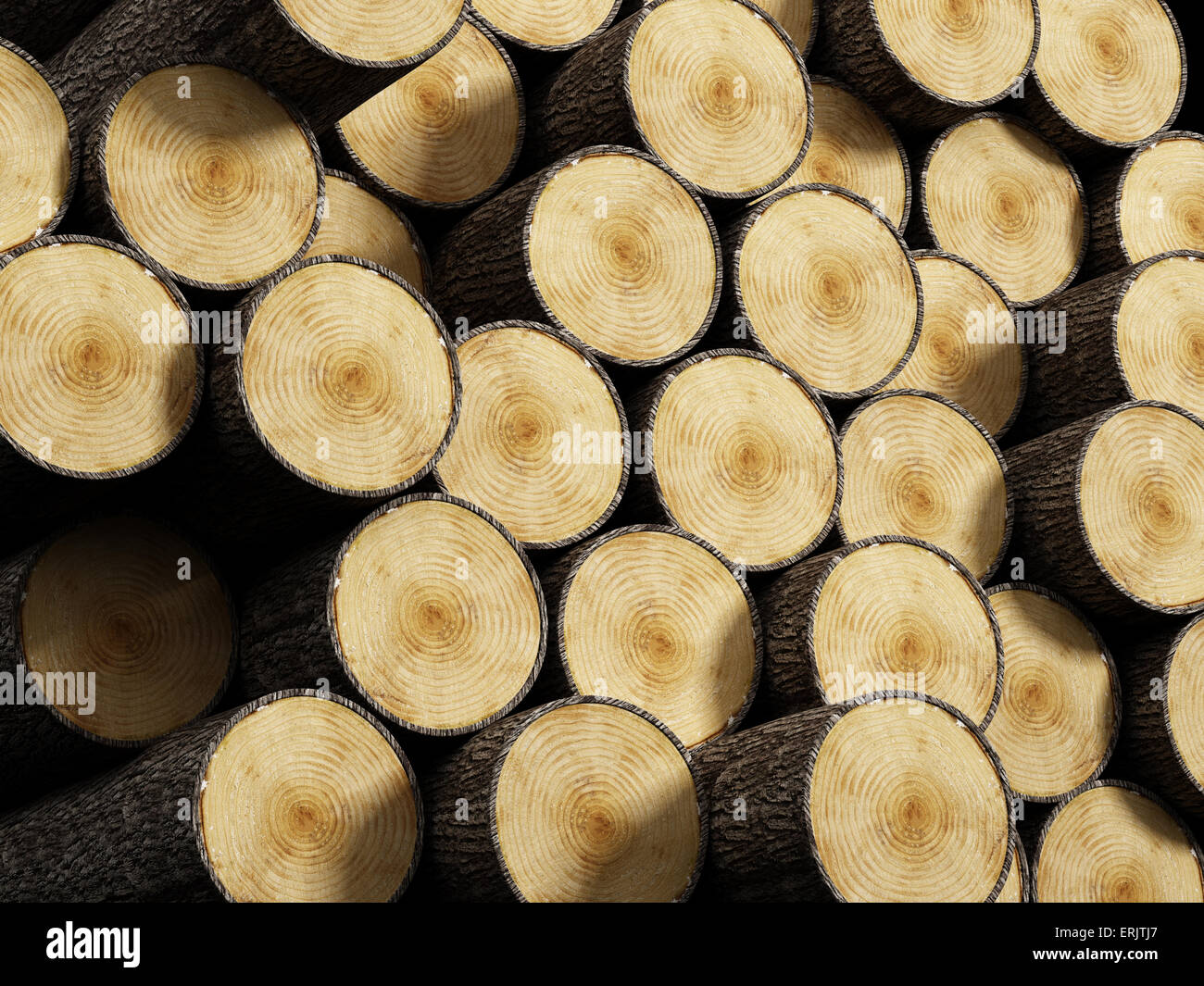 Arranged wood log stack background Stock Photo - Alamy