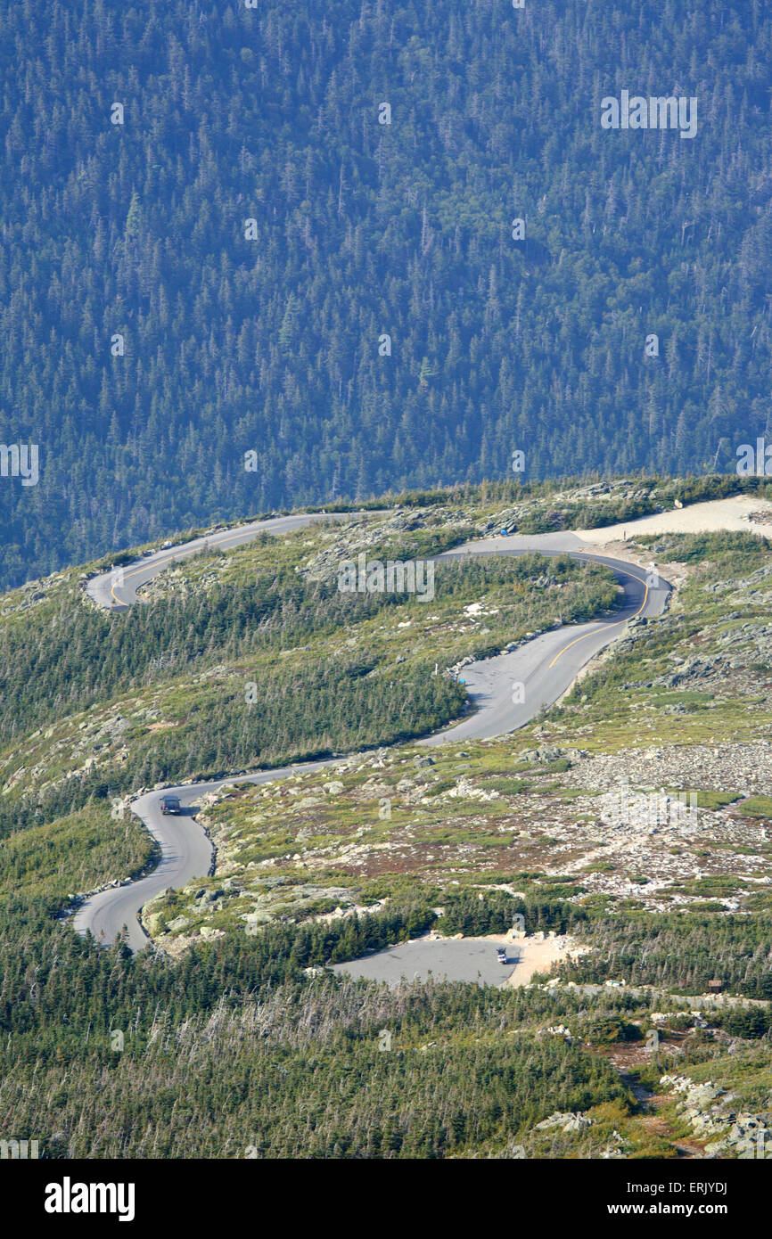 The Mt. Washington Autoroad makes its way to the summit of Mt ...