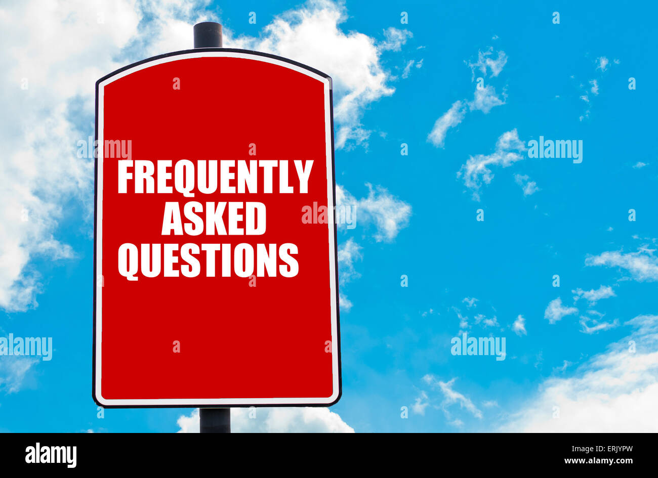 Frequently asked questions sign hi-res stock photography and images - Alamy