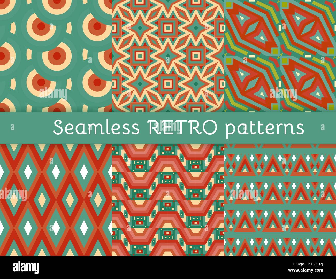 Set of six ethnic seamless patterns Stock Vector Image & Art - Alamy