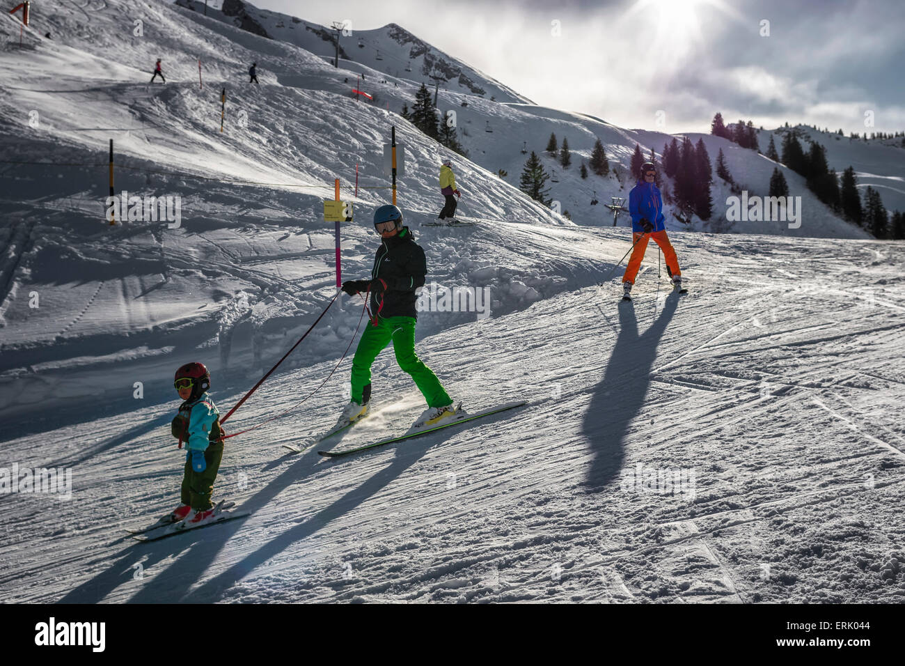 Ski family fun hi-res stock photography and images - Alamy