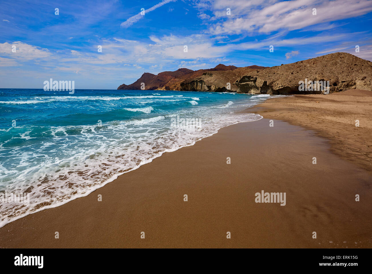Almeria Playa del Monsul beach at Cabo de Gata in Spain Stock Photo - Alamy