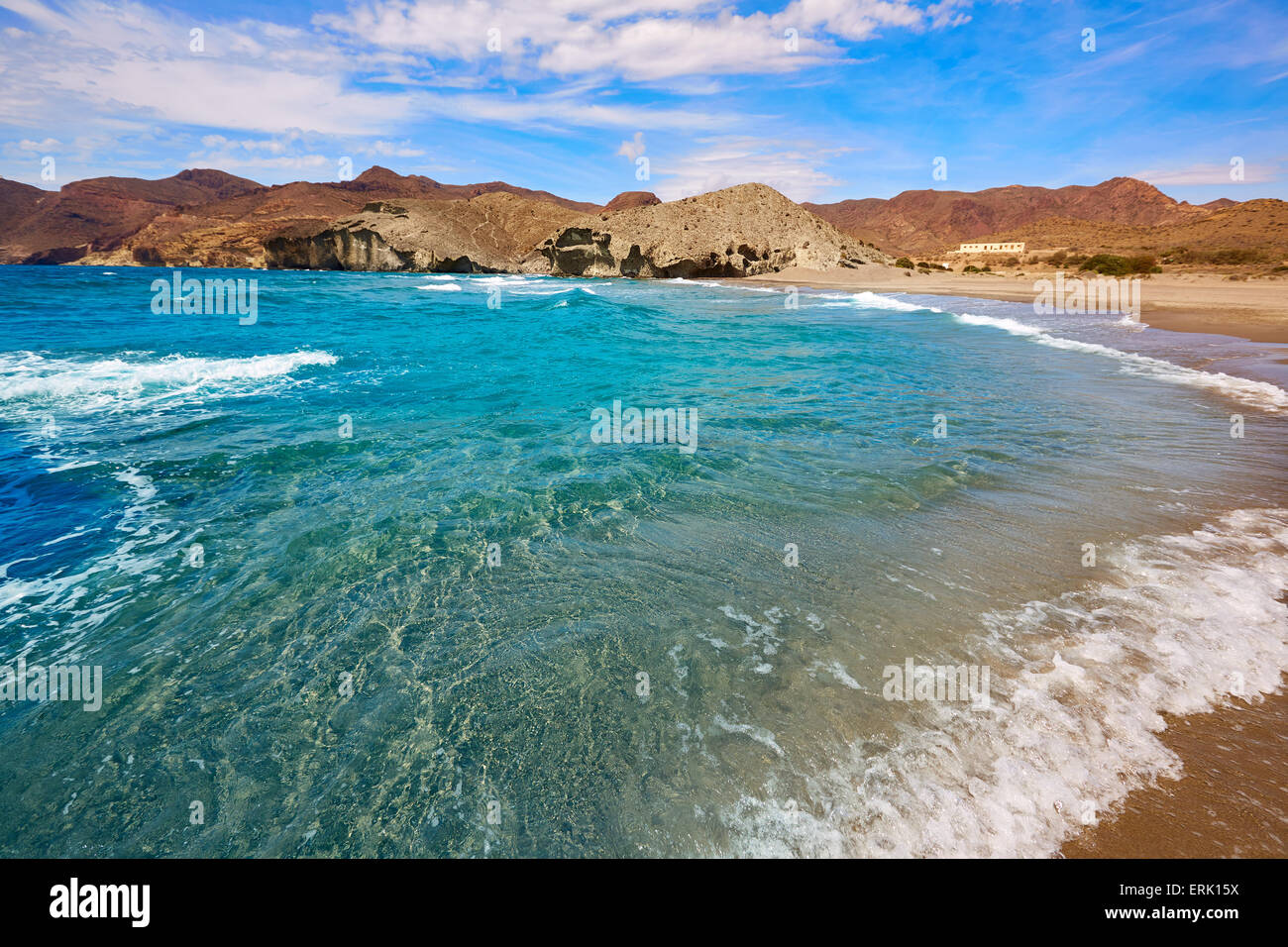 Almeria Playa del Monsul beach at Cabo de Gata in Spain Stock Photo - Alamy