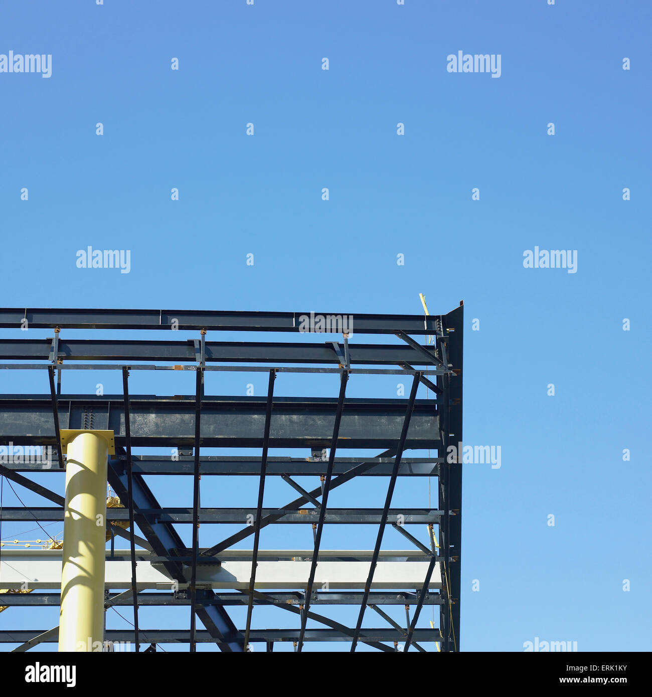 partially constructed large metal building Stock Photo - Alamy