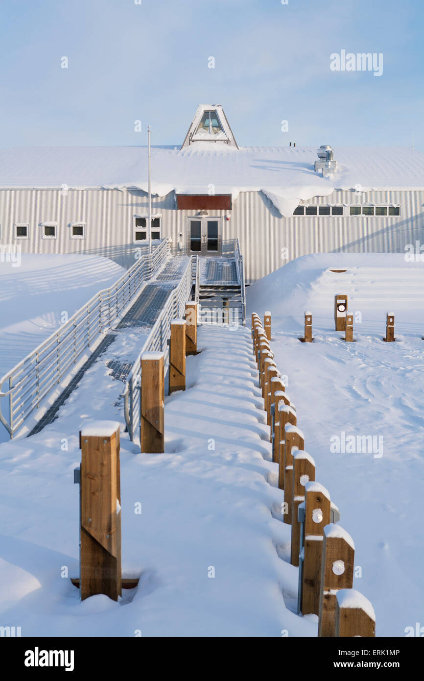 The K-12 public school in Akiachak serves as the community center for ...