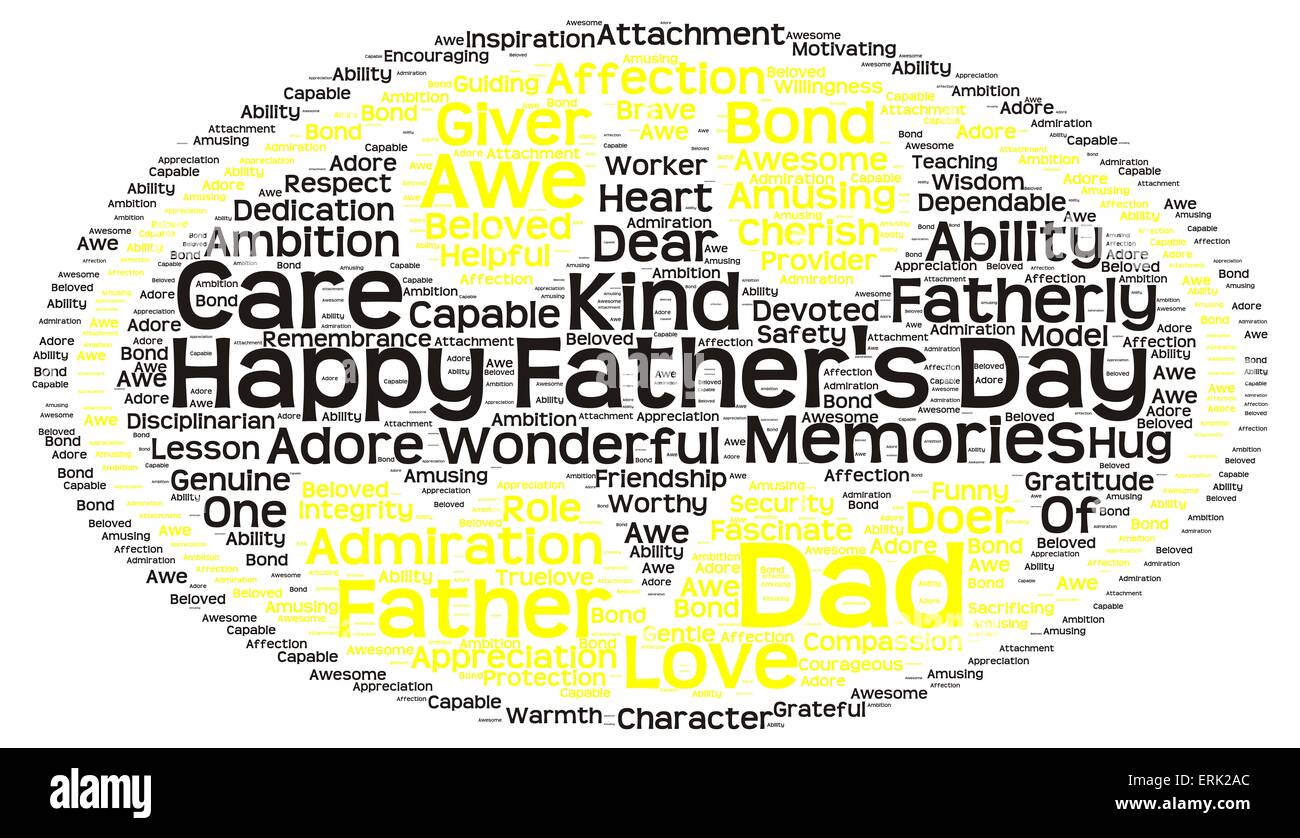 Tag cloud of father's day in the shape of batman symbol Stock Photo - Alamy