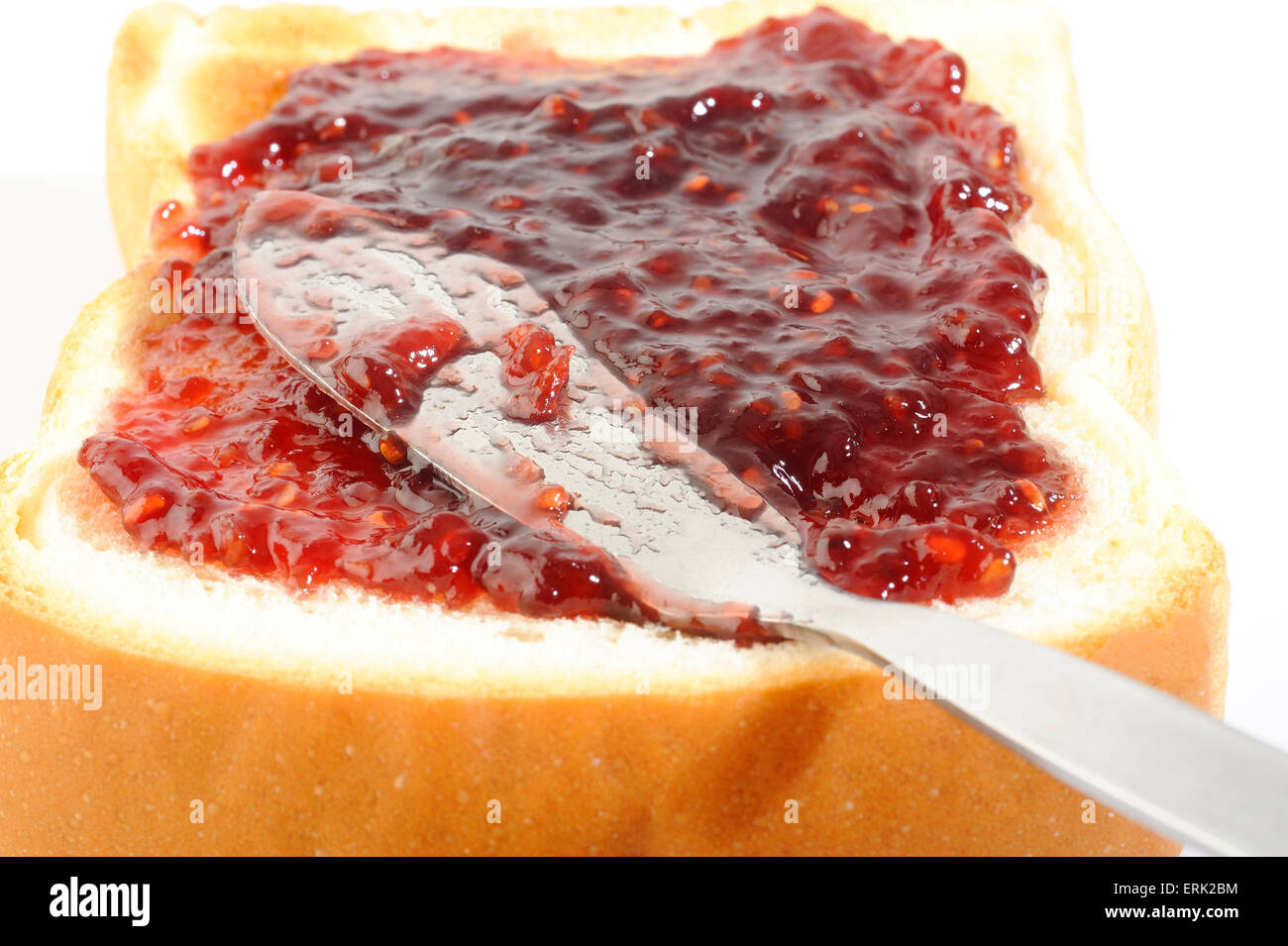 raspberry jam and toast Stock Photo - Alamy