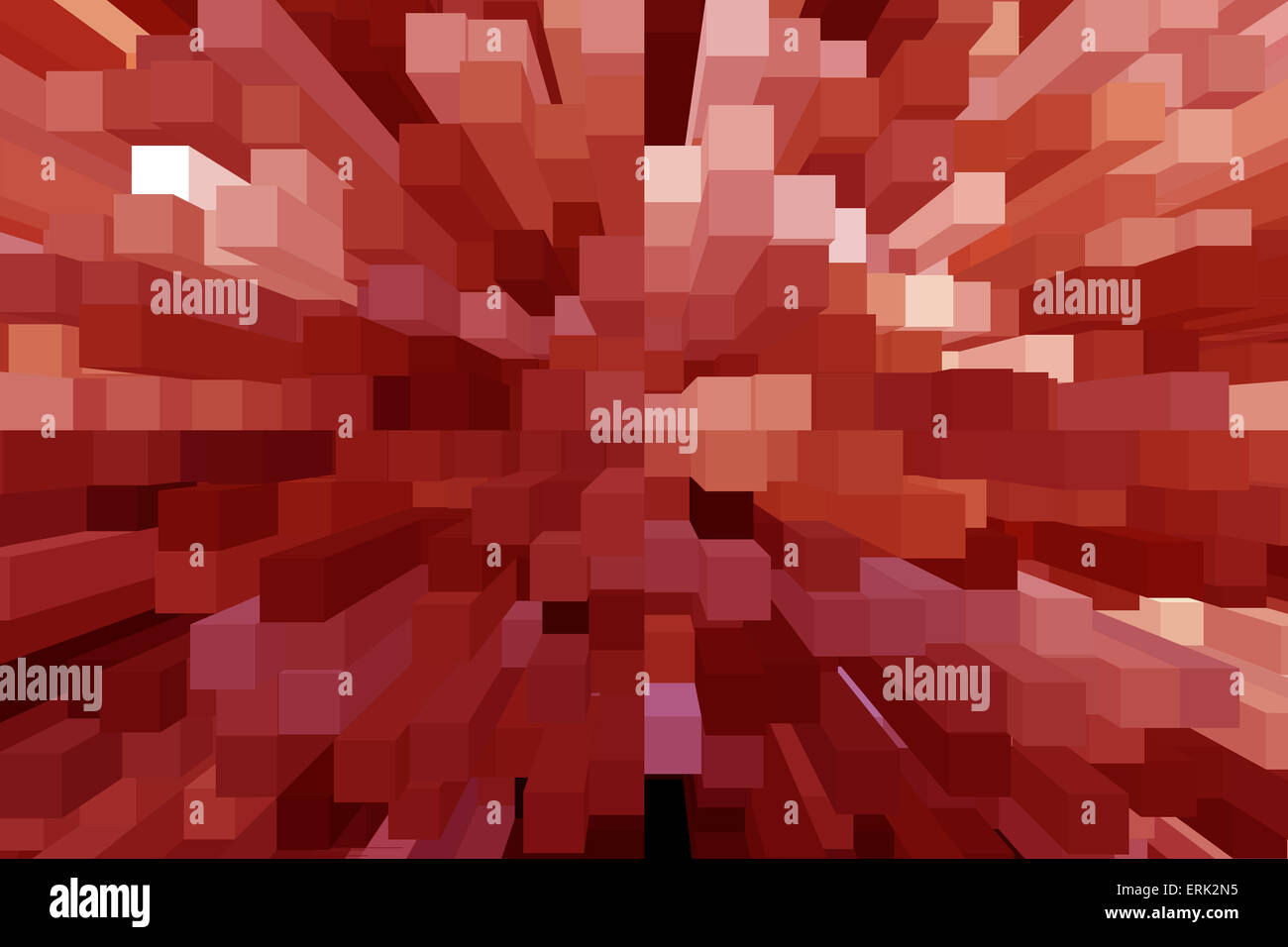 strange red abstract texture with square beams Stock Photo - Alamy