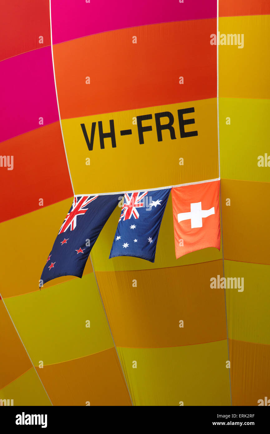 New Zealand, Australian and Swiss flags on The Chiefs balloon, Balloons ...