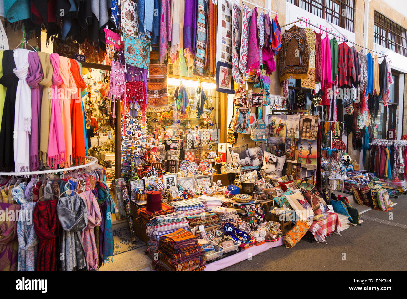 Colourful souvenirs on display; Paphos, Cyprus Stock Photo - Alamy