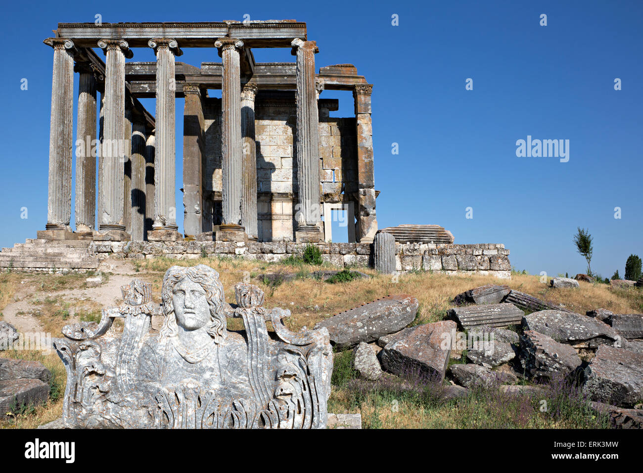 Kutahya, Turkey - July 2012: Zeus Statue in Zeus Temple on July 28 ...