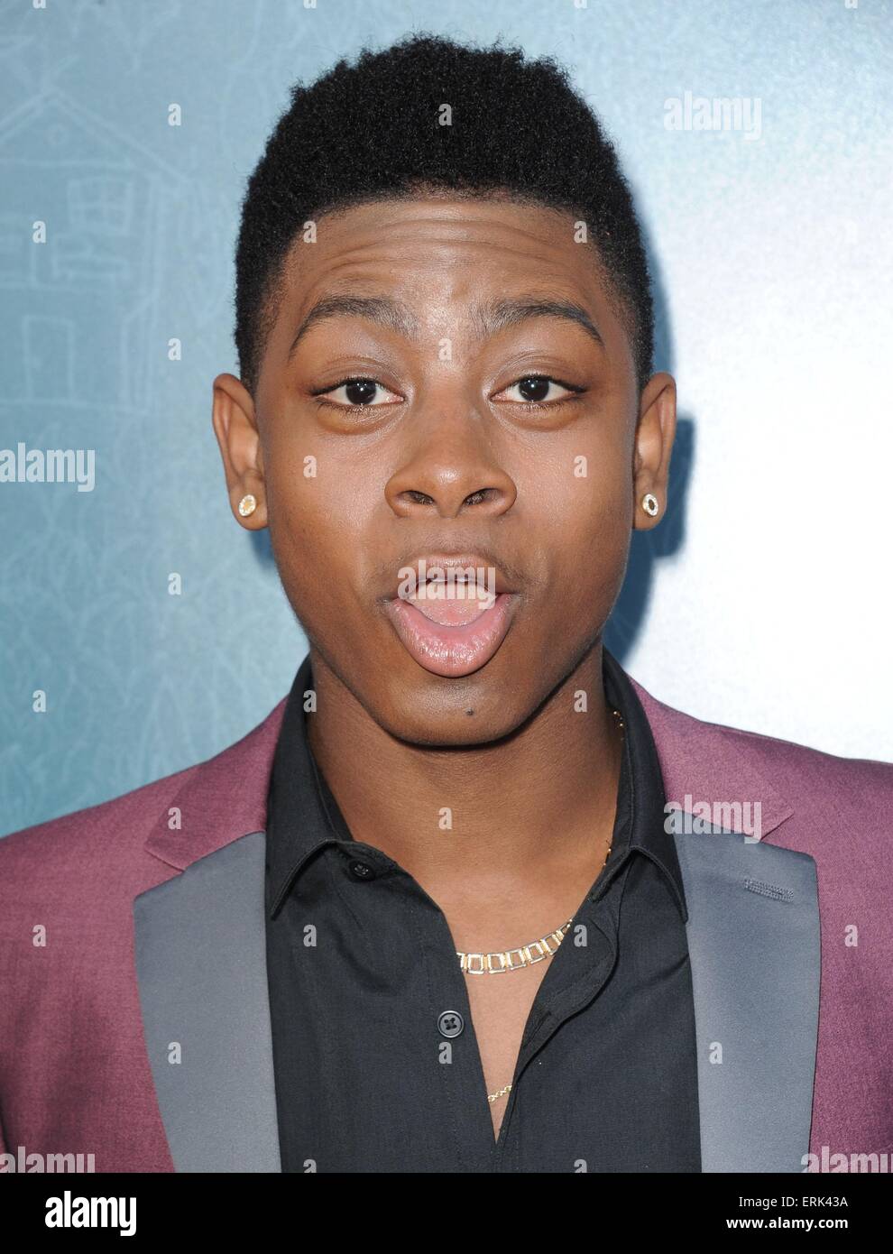 Los Angeles, CA, USA. 3rd June, 2015. RJ Cyler at arrivals for ME AND ...