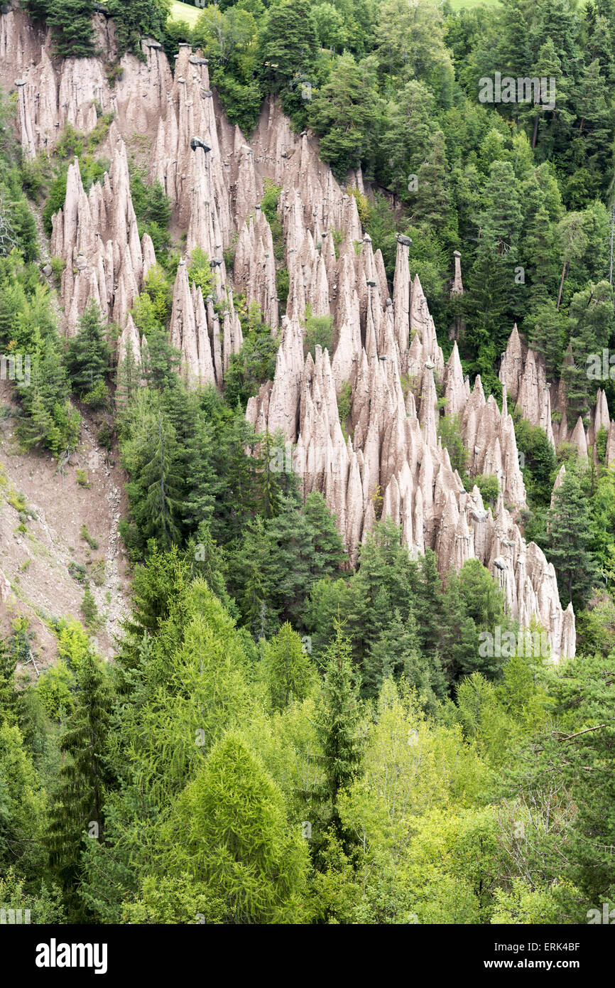 earth pyramids near Renon - Bolzano, Trentino-Alto Adige, Italy Stock ...