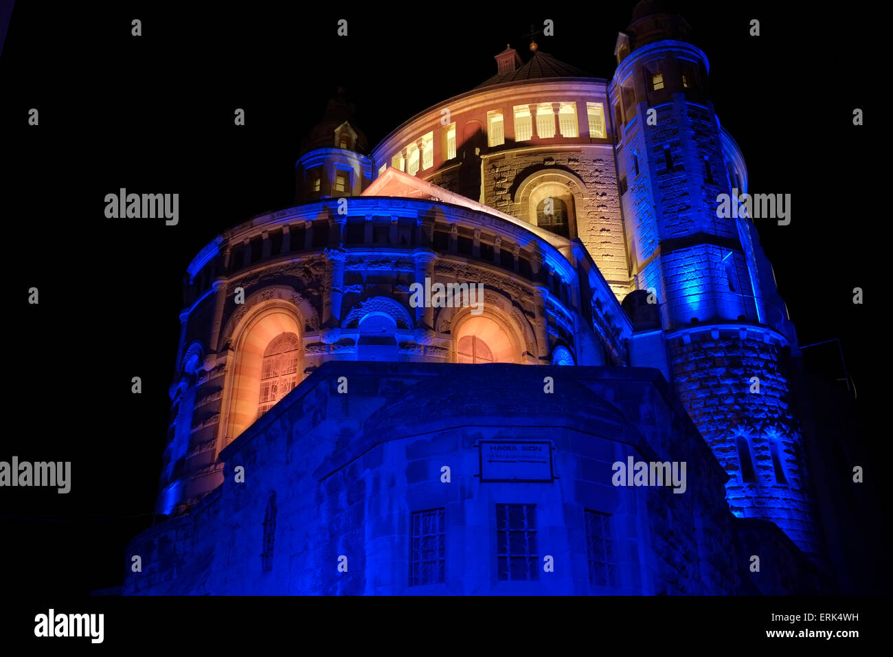 Jerusalem - ISRAEL 03 June 2015: Light art installation & light show ...