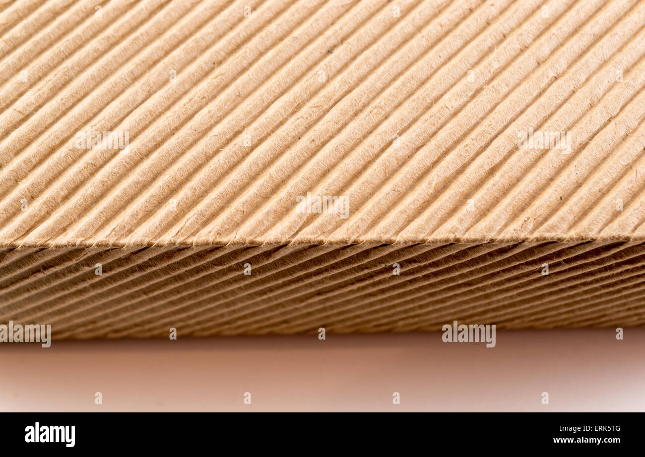 Corrugated style cardboard packaging texture in close-up Stock Photo ...