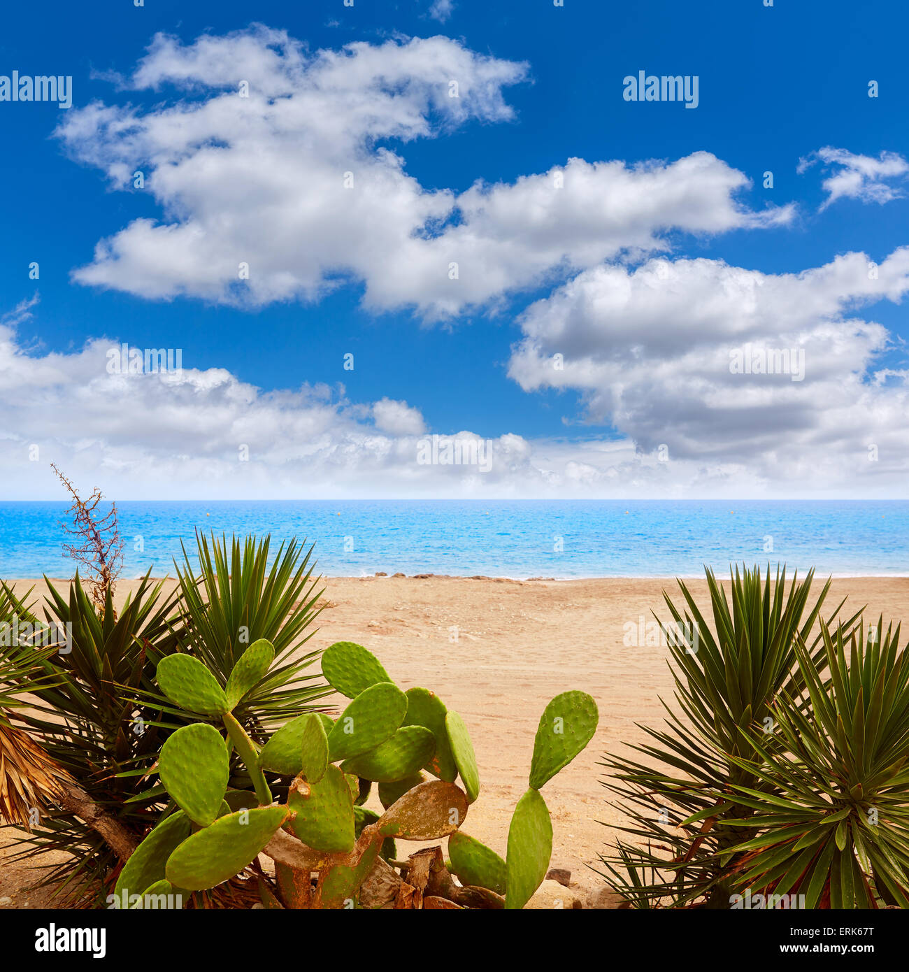 Almeria Mojacar beach in Mediterranean sea of Spain Stock Photo - Alamy