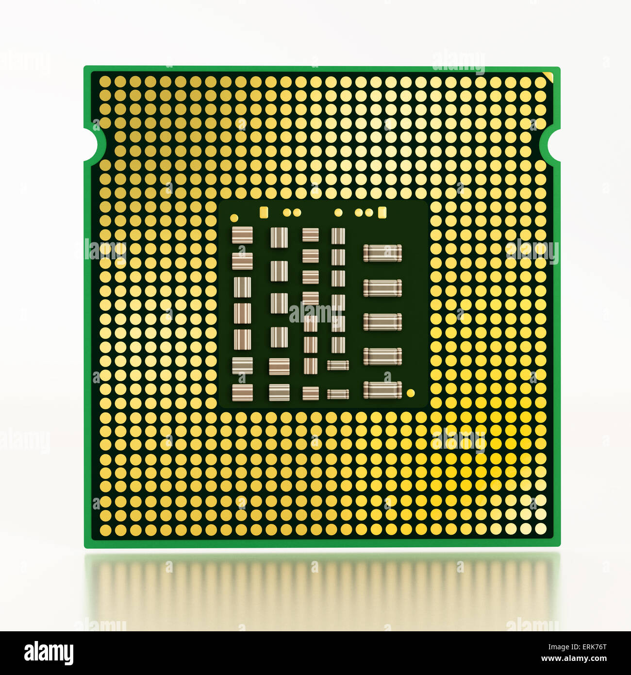 Computer microprocessor isolated on white background Stock Photo - Alamy