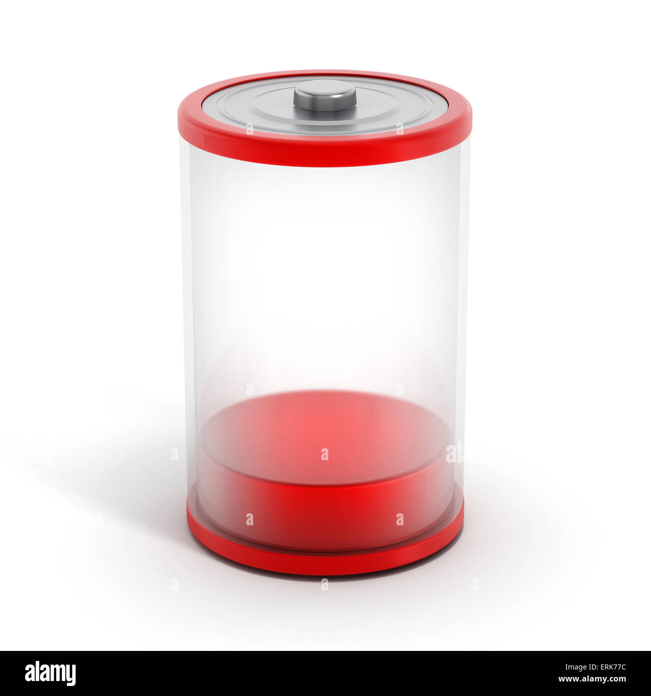 Empty battery icon isolated on white background Stock Photo - Alamy