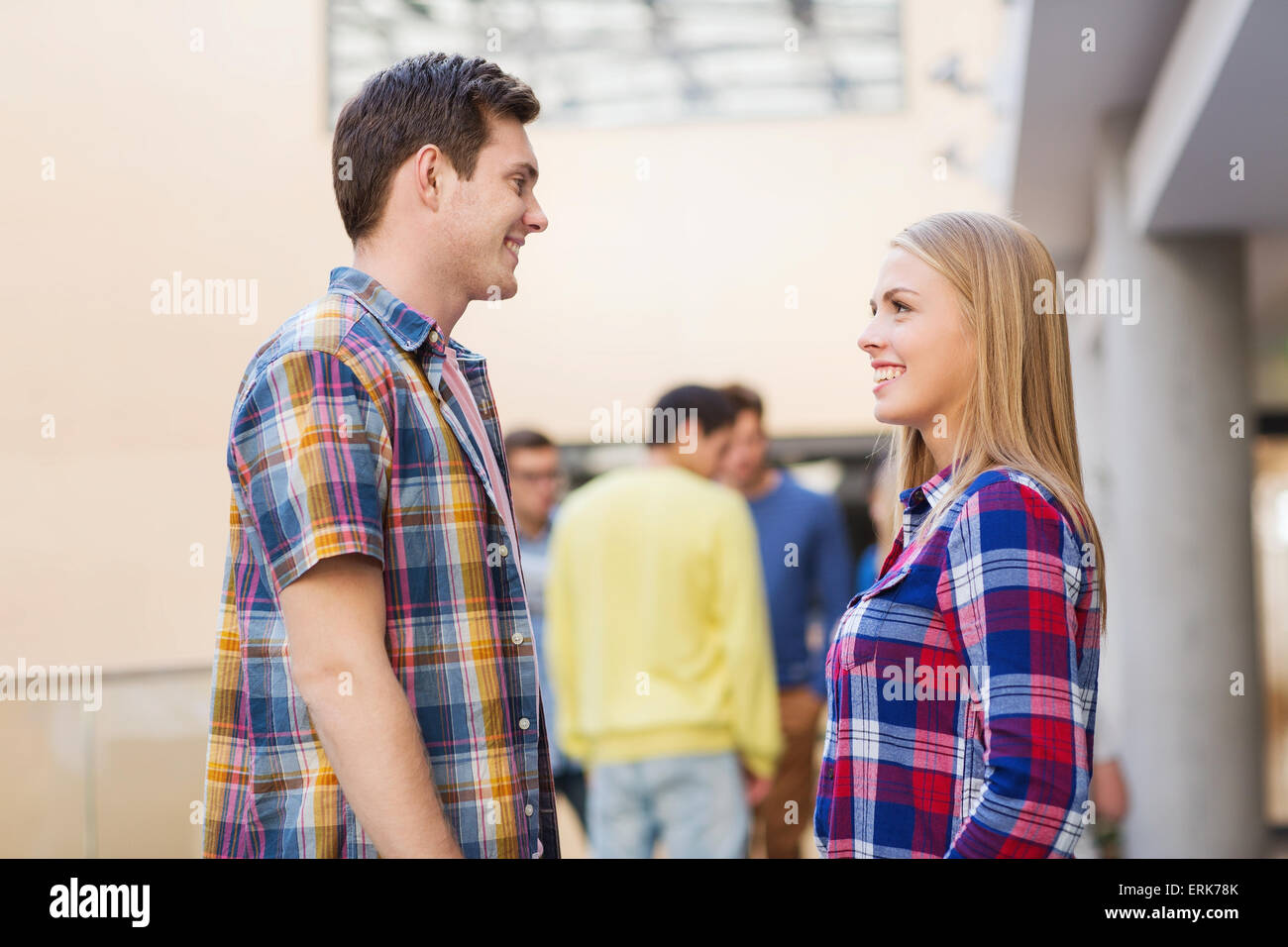 Boys flirting girls hi-res stock photography and images - Alamy