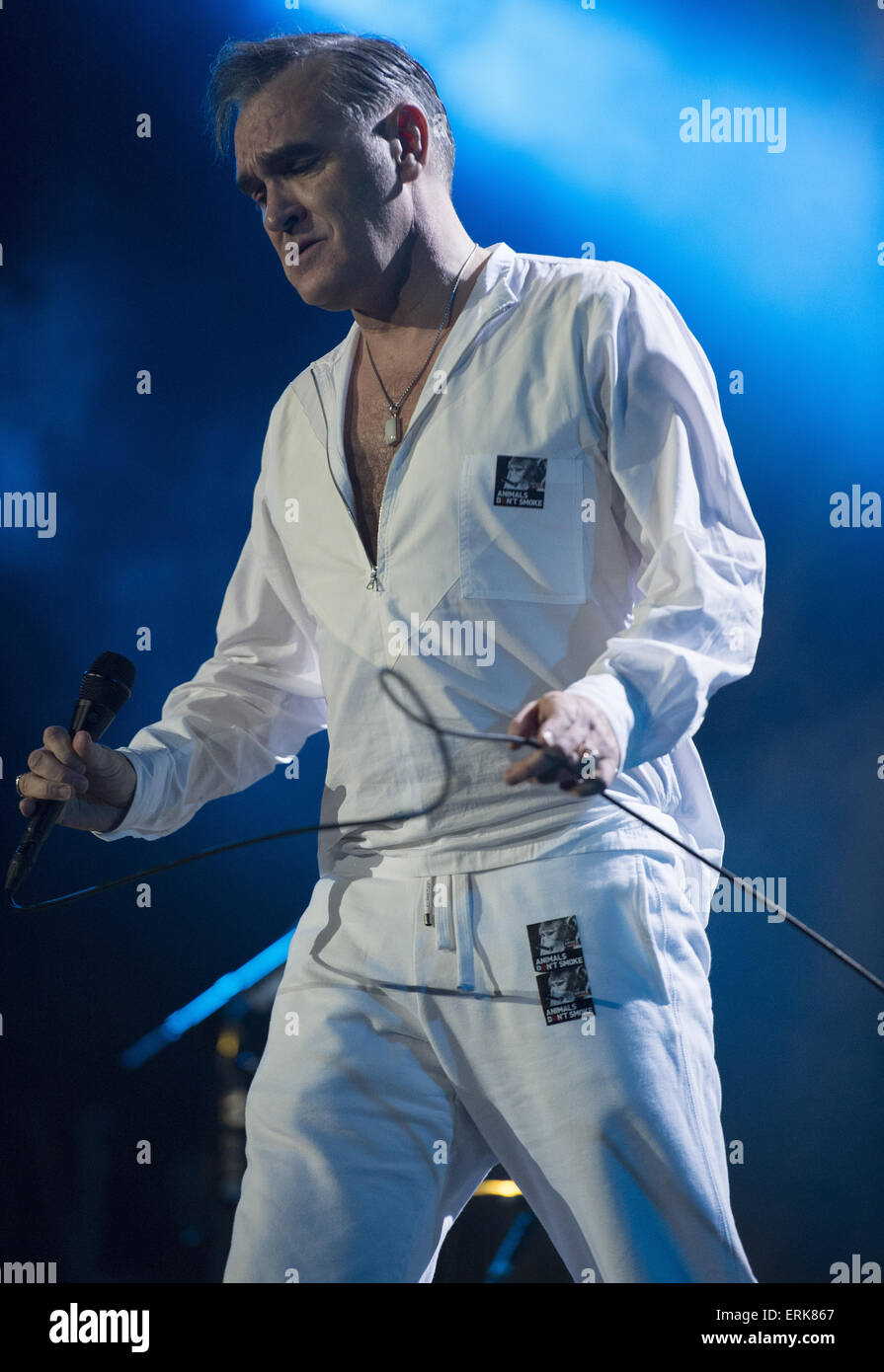 Morrissey in concert london hi-res stock photography and images - Alamy