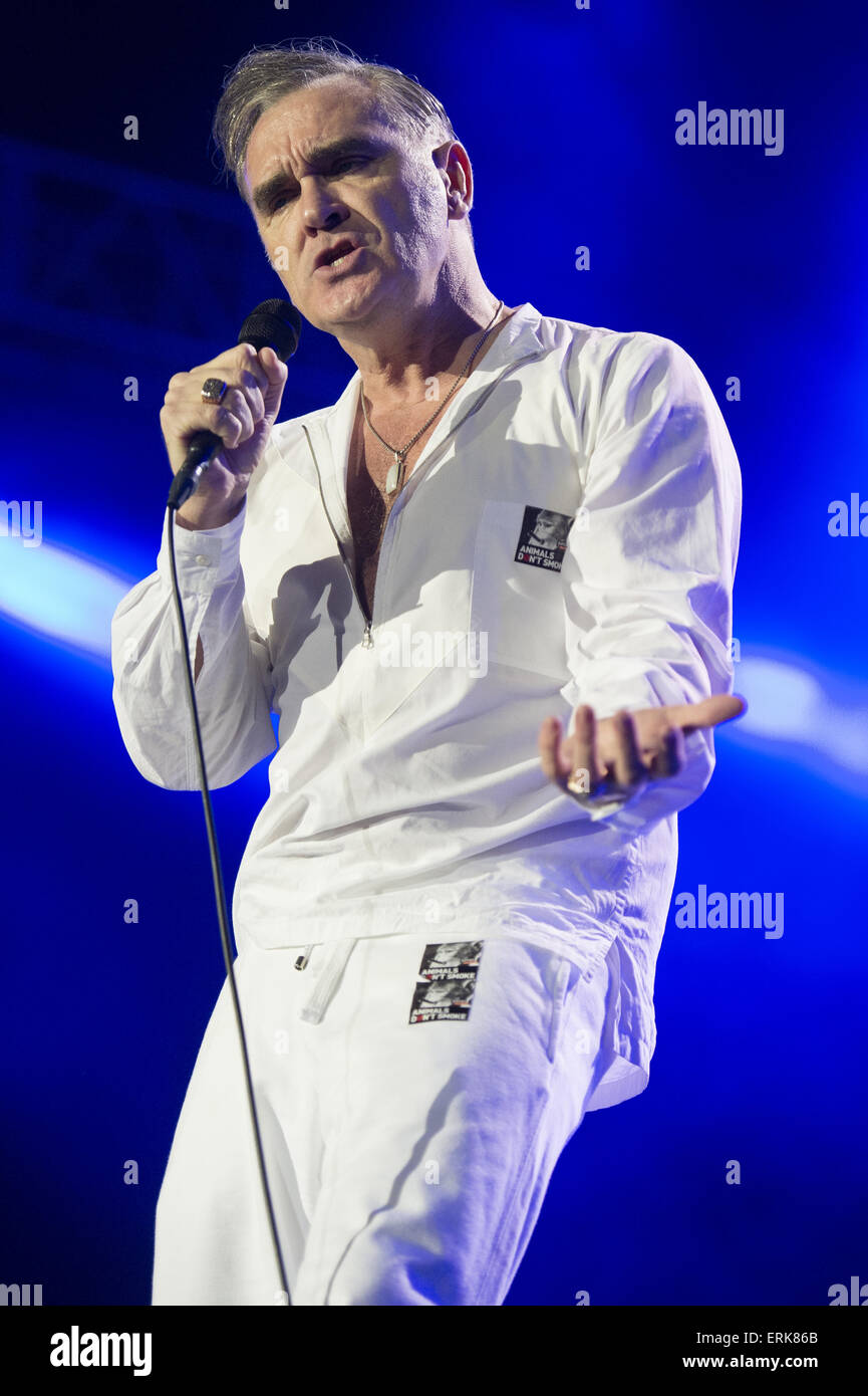 Morrissey performs live at London's O2 Arena Featuring: Morrissey ...