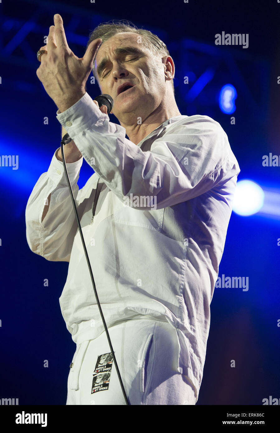 Morrissey performs live at London's O2 Arena Featuring: Morrissey ...