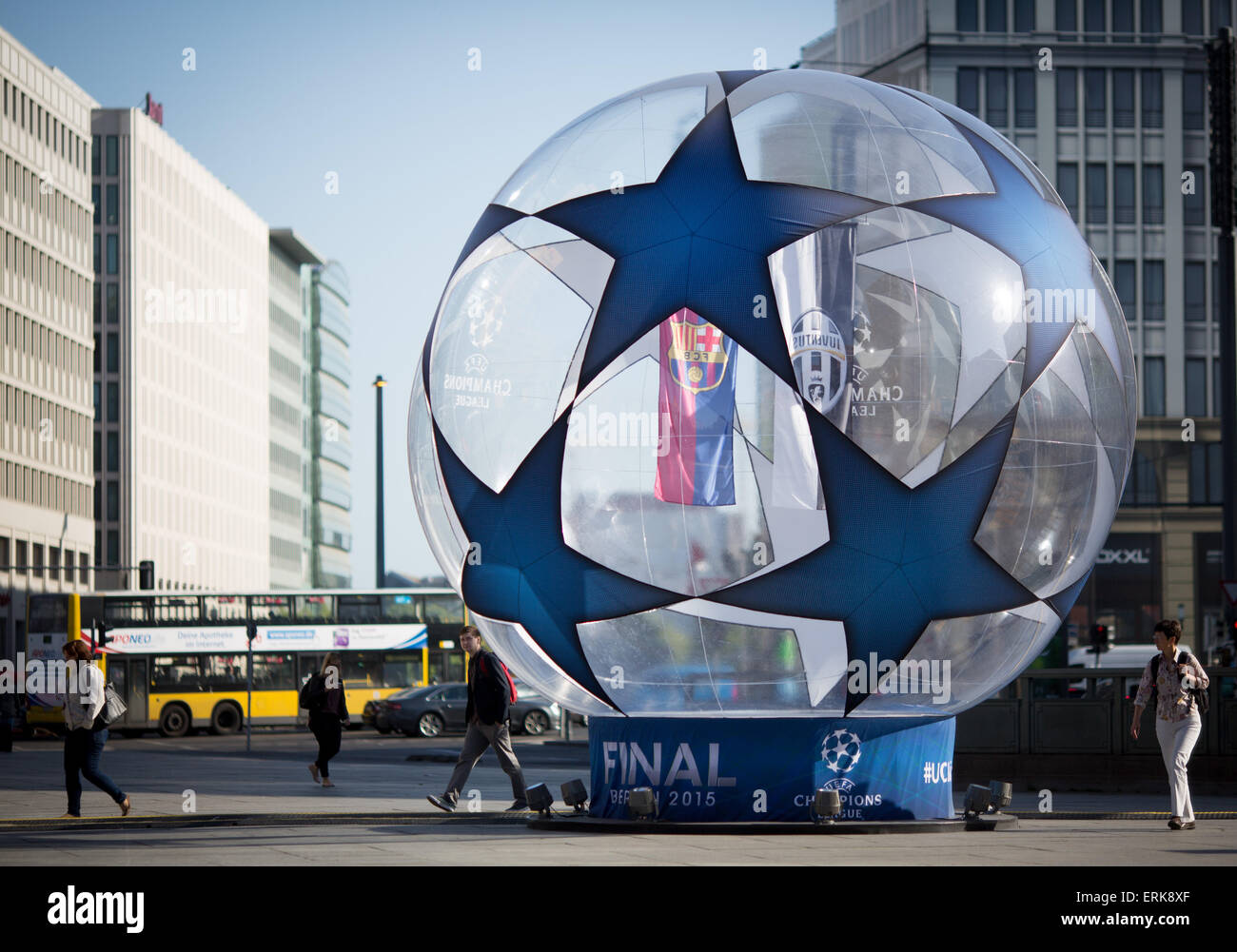 Giant soccer ball berlin hi-res stock photography and images - Alamy