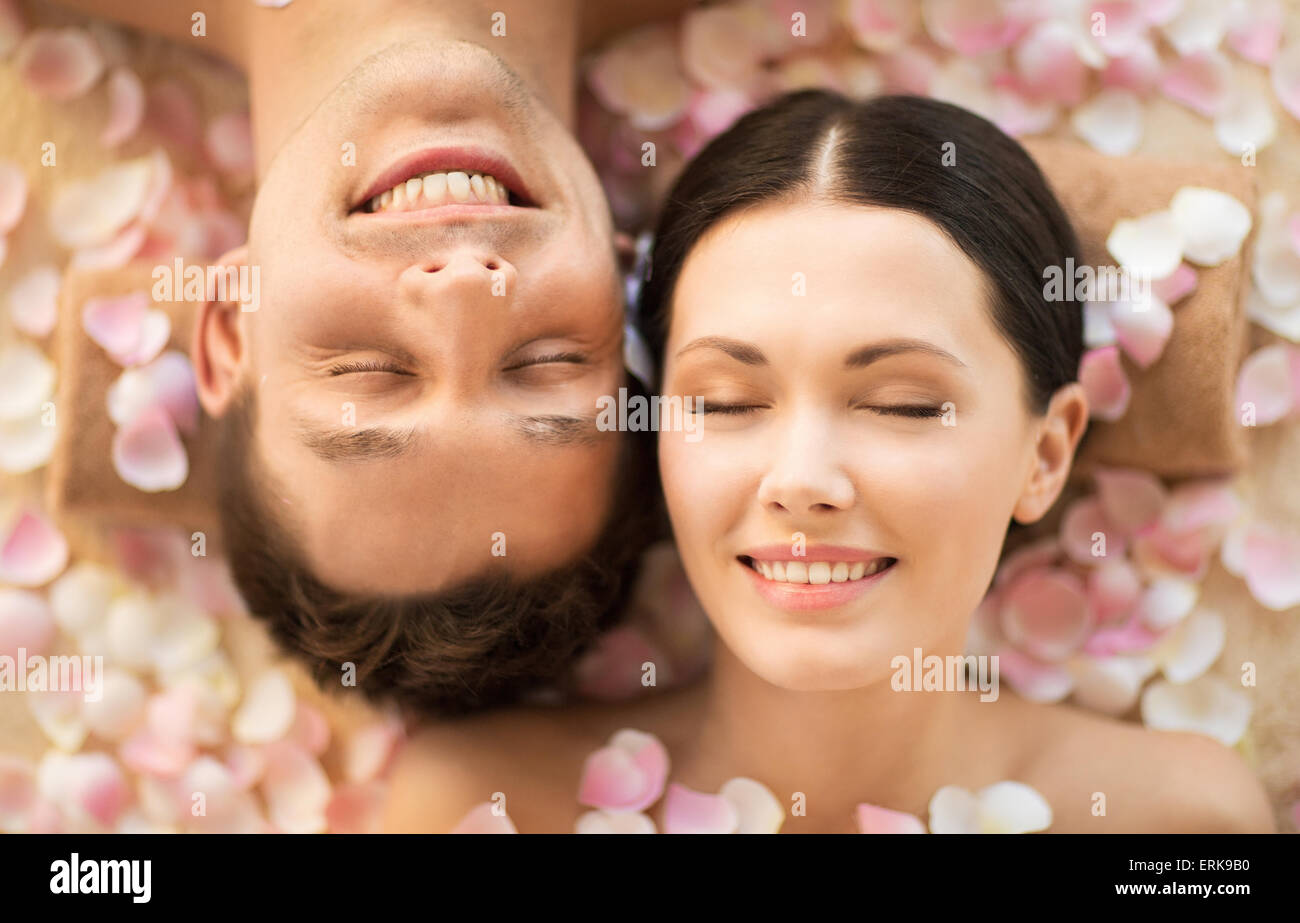 couple in spa Stock Photo - Alamy
