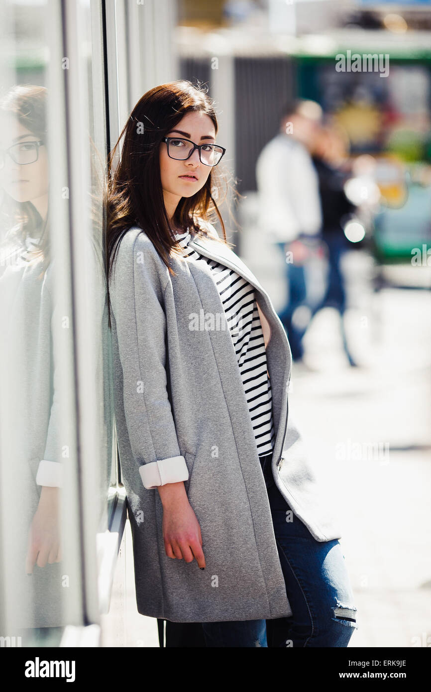 Beautiful model on shopping Stock Photo - Alamy