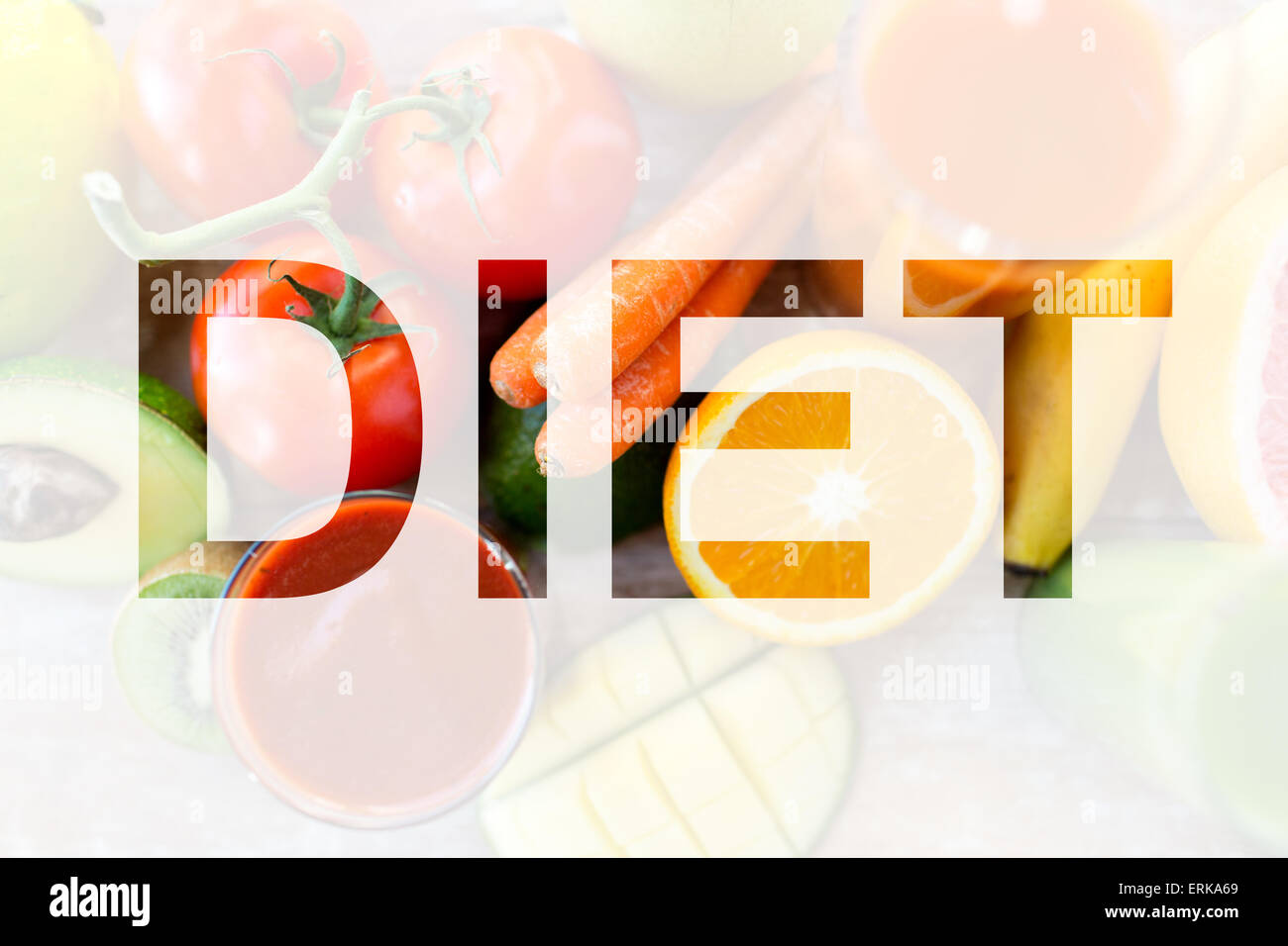 Healthy eating word diet hi-res stock photography and images - Alamy