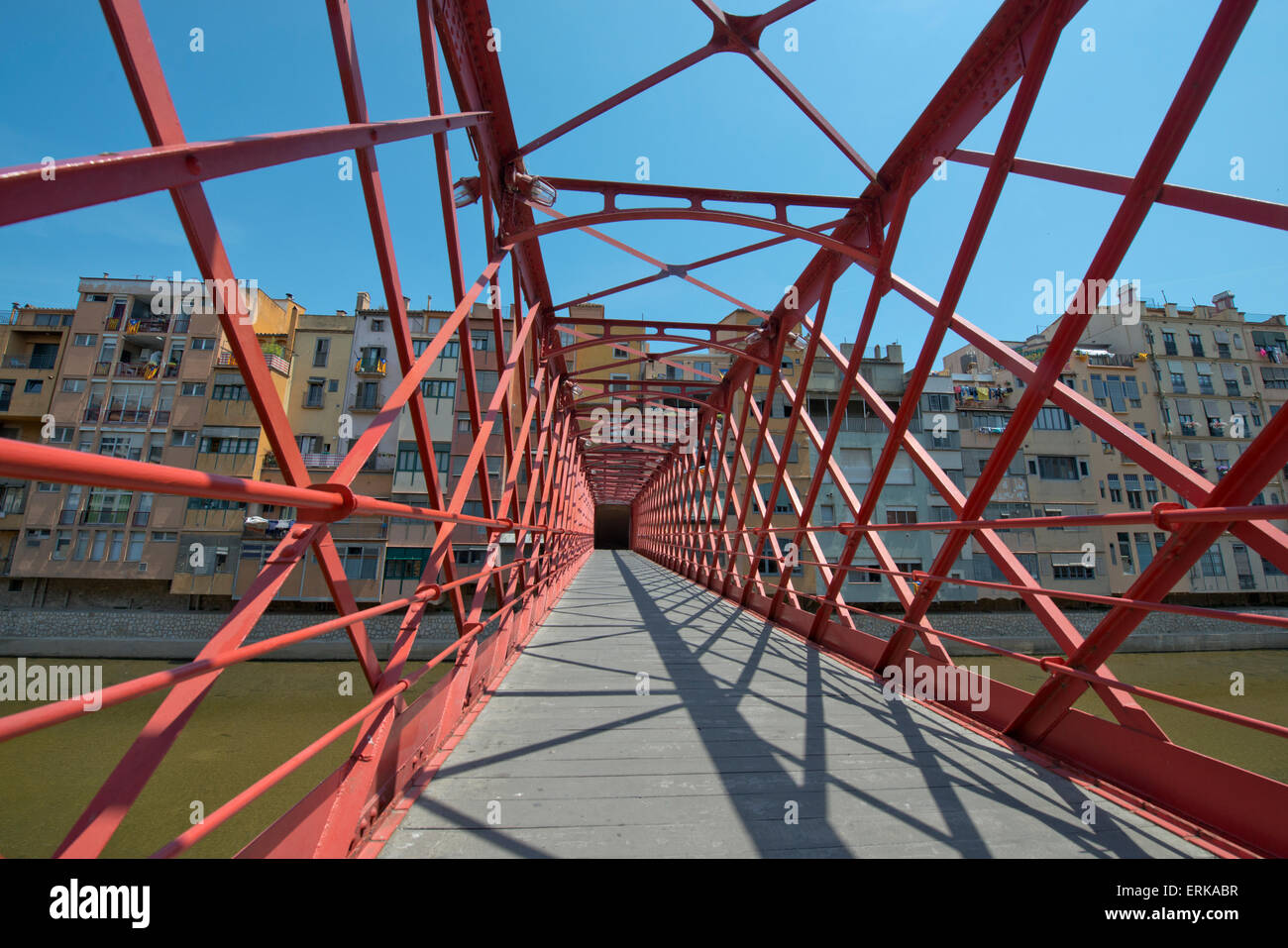 Eiffel Bridge Girona, Catalonia, Spain Stock Photo - Alamy